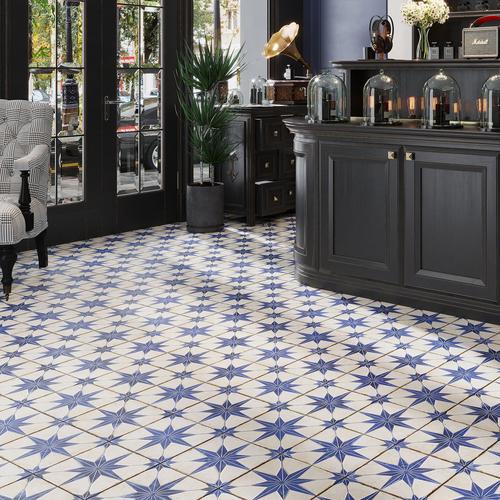 San Clemente Spanish Porcelain Tiles | Star Pattern Tiles