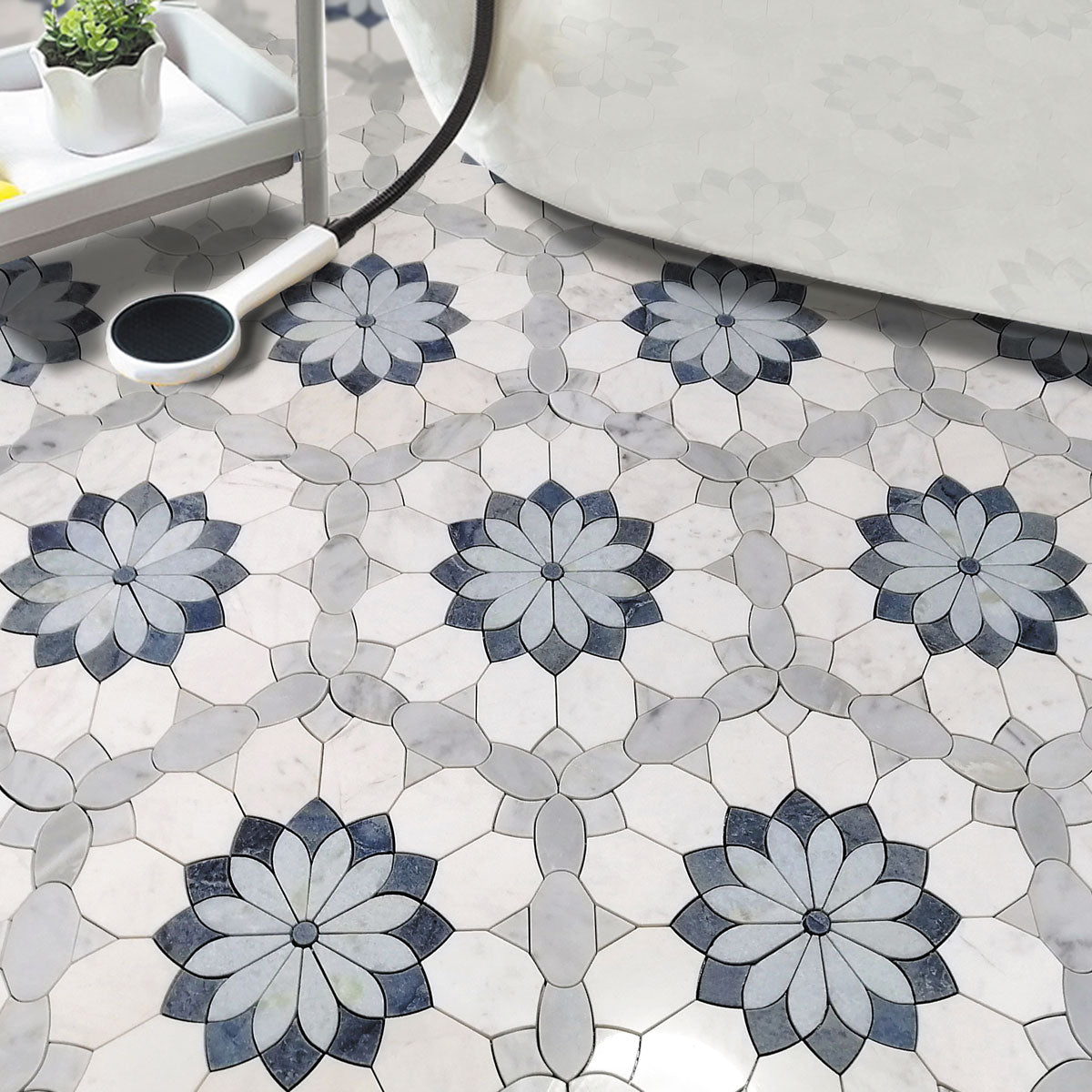 Santorini Marble Mosaic Tile | Greek Marble Mosaic Tiles