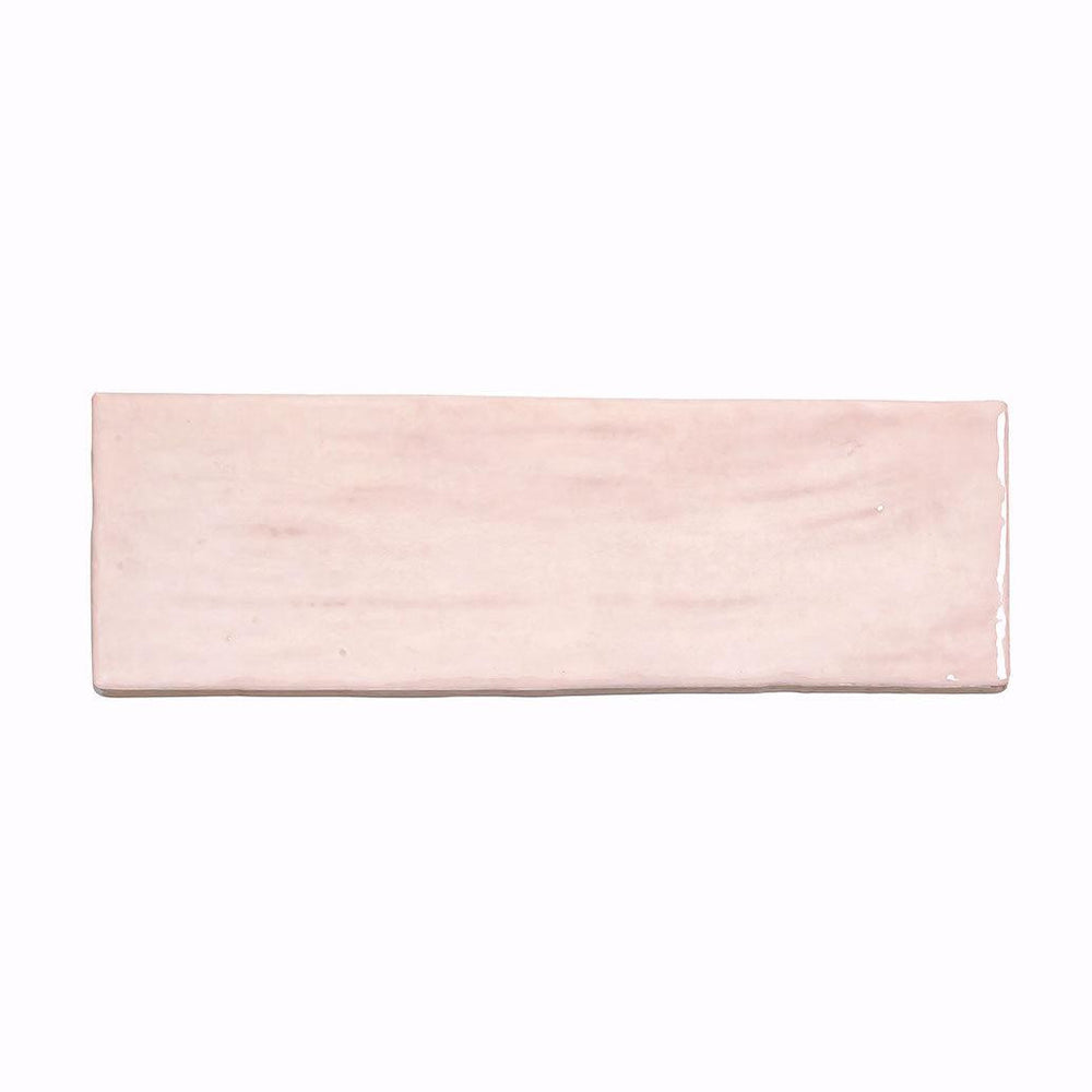 La Riviera Rose Pink Ceramic Subway Tile 2.5x8" | Tile Club