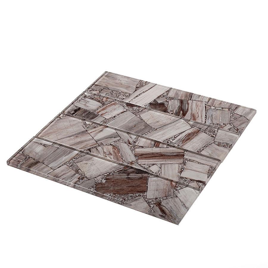 3" x 12" Agate and Shale Glass Tile | Tile Club