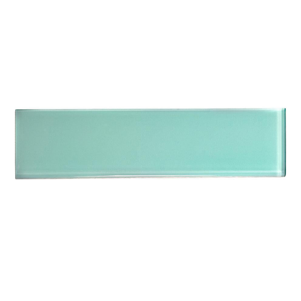 Glacier Aqua 3X12 Polished Glass Tile Sample Swatch | Free Shipping on ...