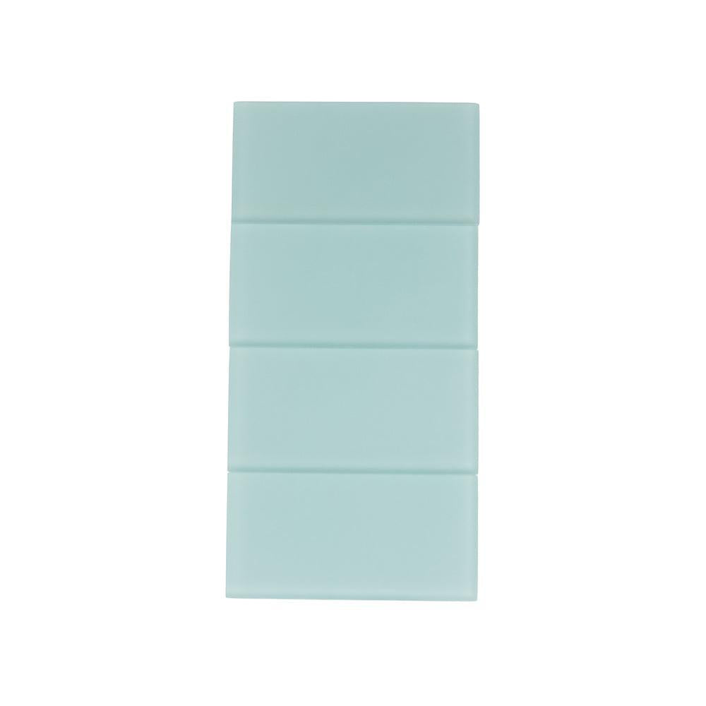 Glacier Breeze 3X6 Frosted Glass Subway Tile | Tile Club