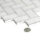 Lexington White Marble Mosaic Tile | Tile Club