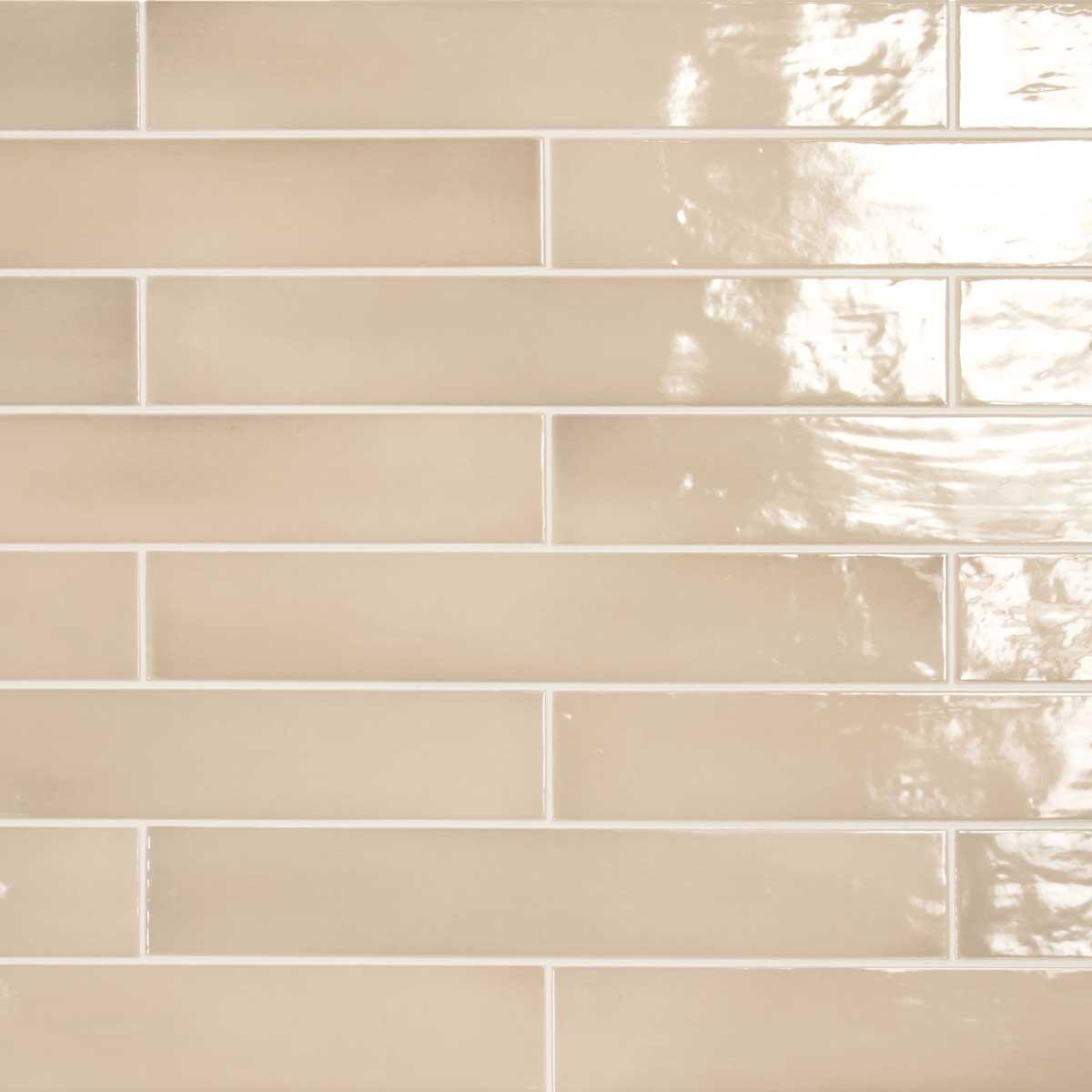 Lake Beige Ceramic Subway Tile 2.6x16 | Tile Club