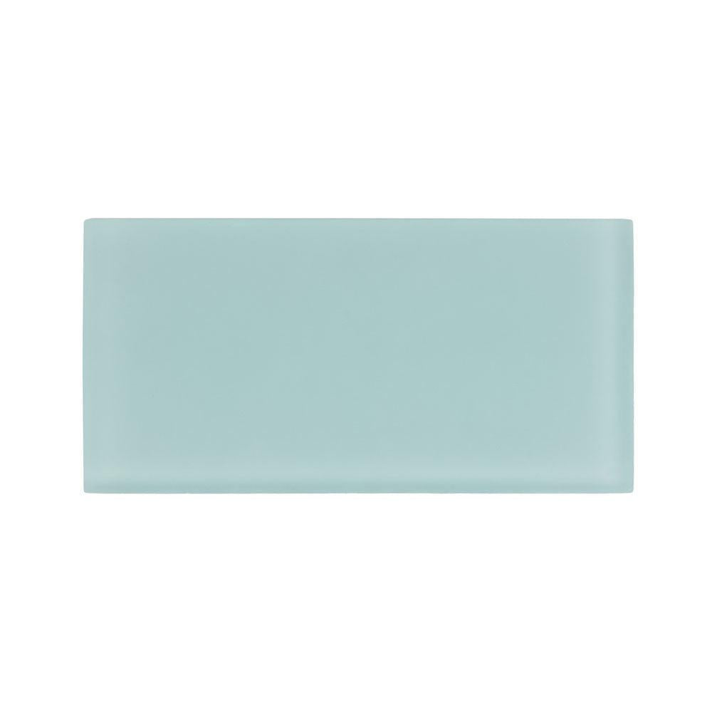 Glacier Breeze 3X6 Frosted Glass Subway Tile | Tile Club