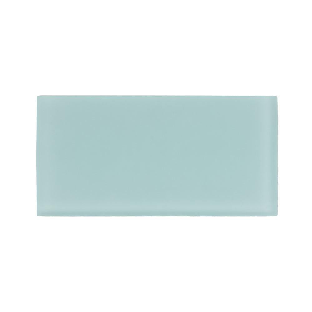 Glacier Breeze 3X6 Frosted Glass Tile Sample Swatch | Free Shipping on ...