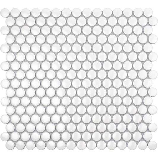 Porcelain Penny Round Tile - Buttons | Tile Club