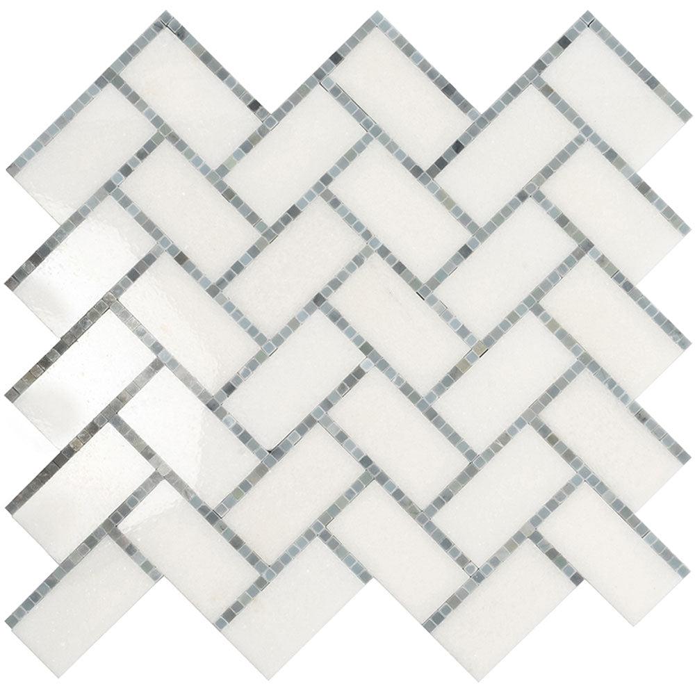Lexington Gray Marble Mosaic Tile Sample Swatch | Free Shipping on Tile ...