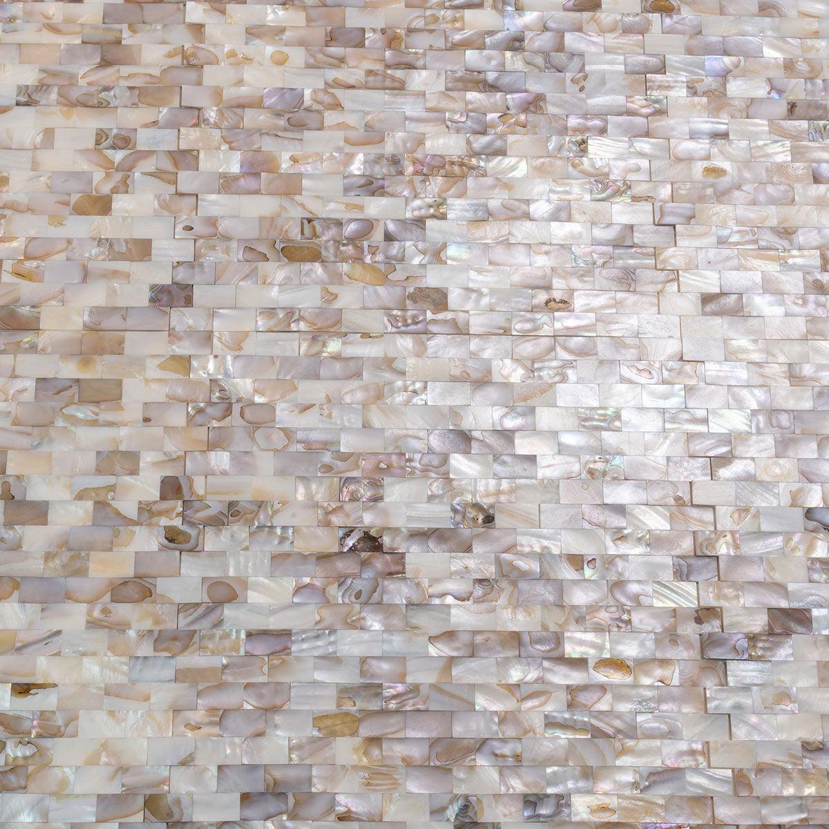 Seashell Dreams Brick Mosaic Tile