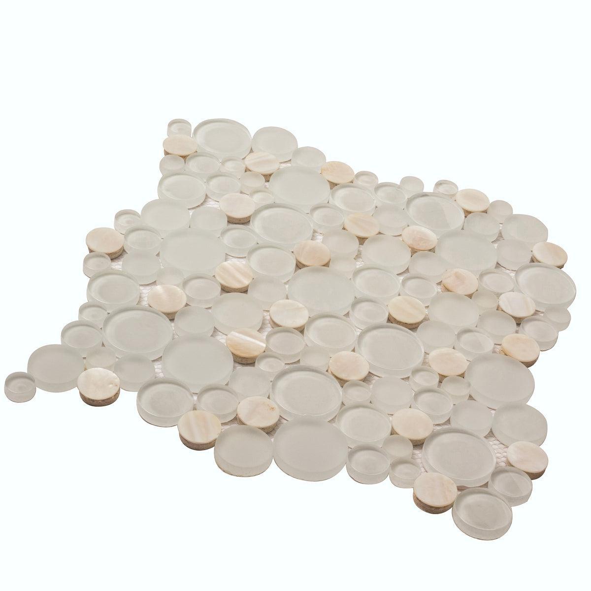 Sparkly Spheras Glass And Shell Tiles | Tile Club