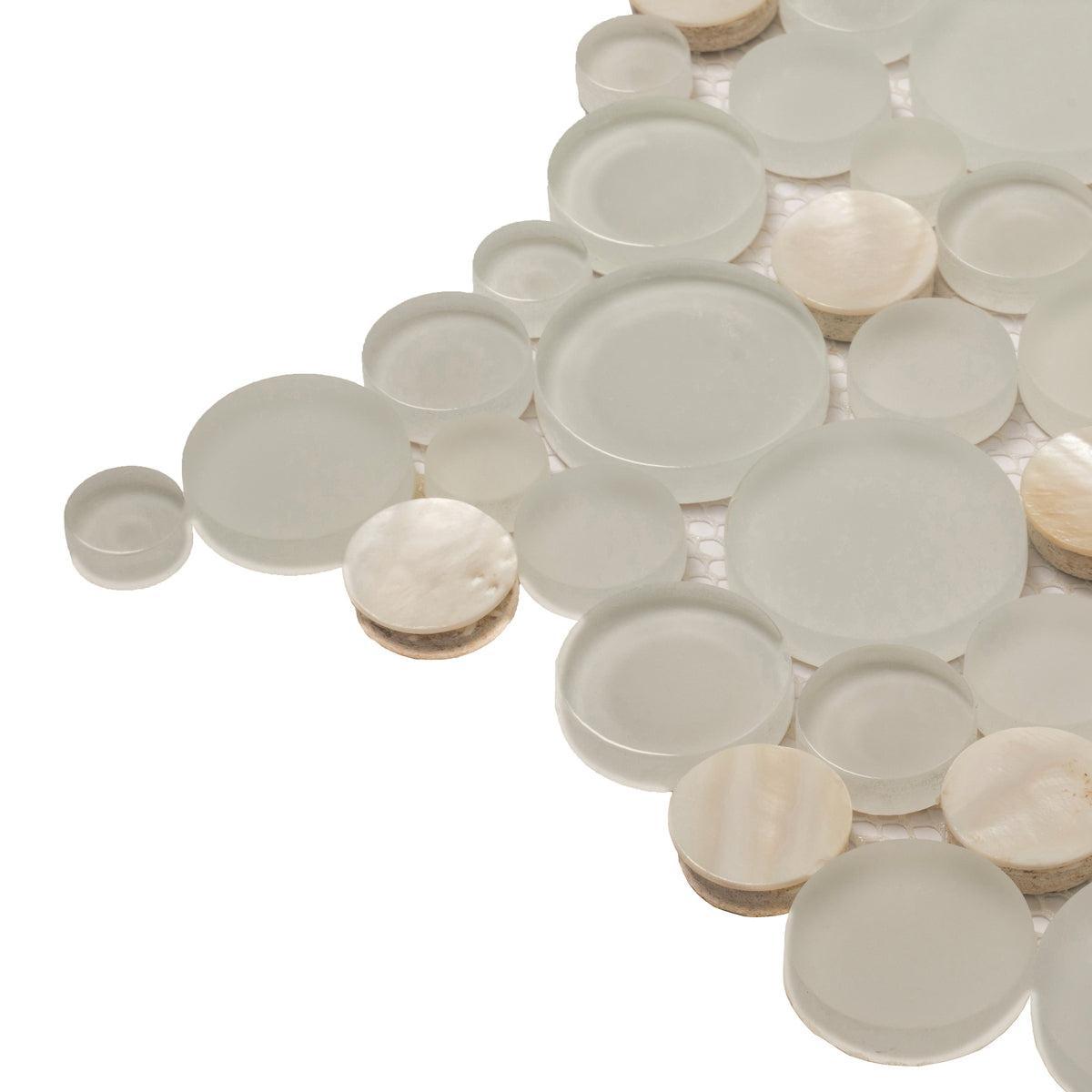 Sparkly Spheras Glass And Shell Tiles | Tile Club