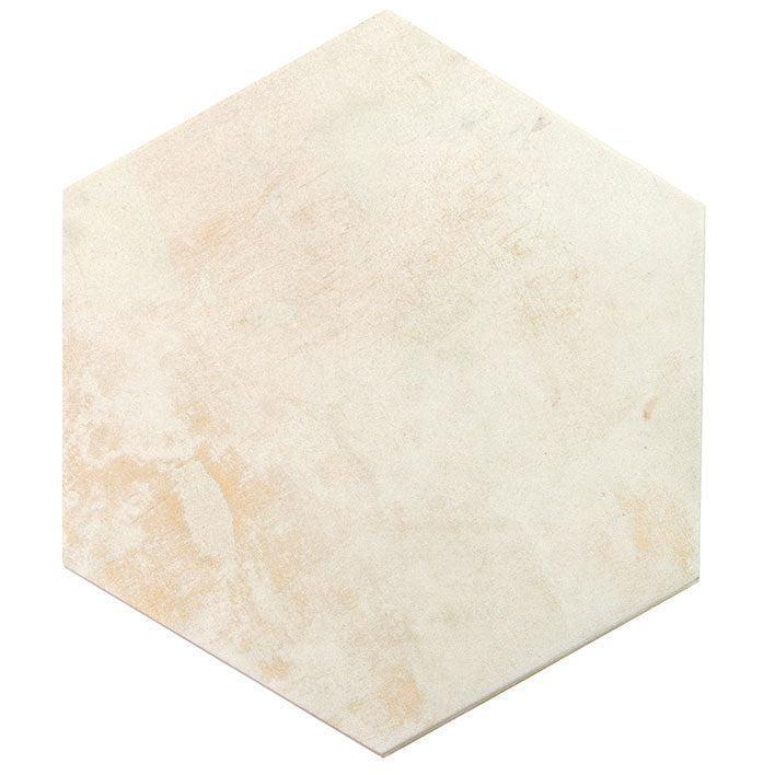 Gilded Age Ivory Hexagon Porcelain Tile | Tile Club