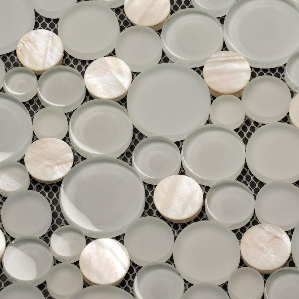 Sparkly Spheras Glass And Shell Tiles | Tile Club