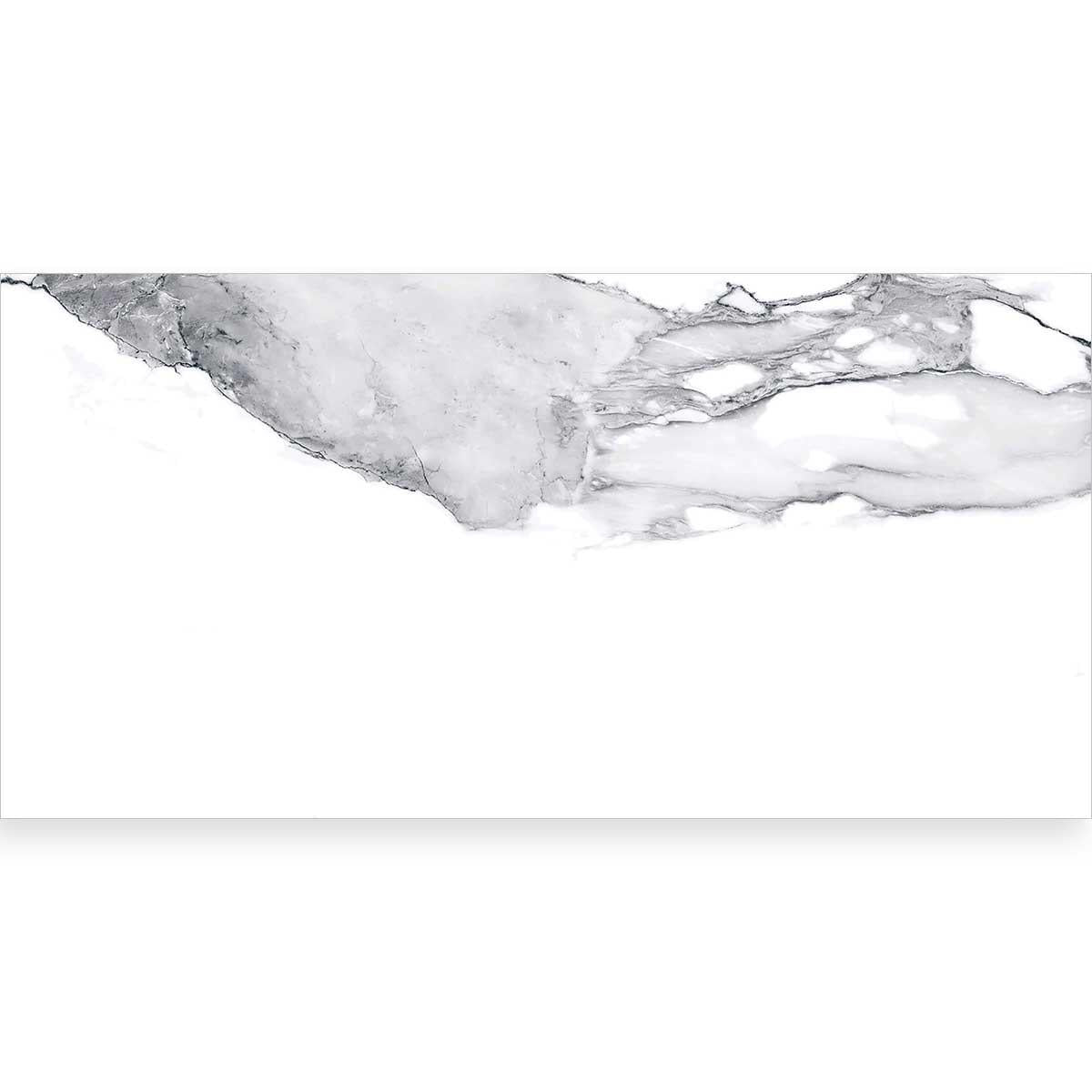 Rectangle Crash Blanco 12x24 Polished Calacatta Porcelain Tile | Happy ...