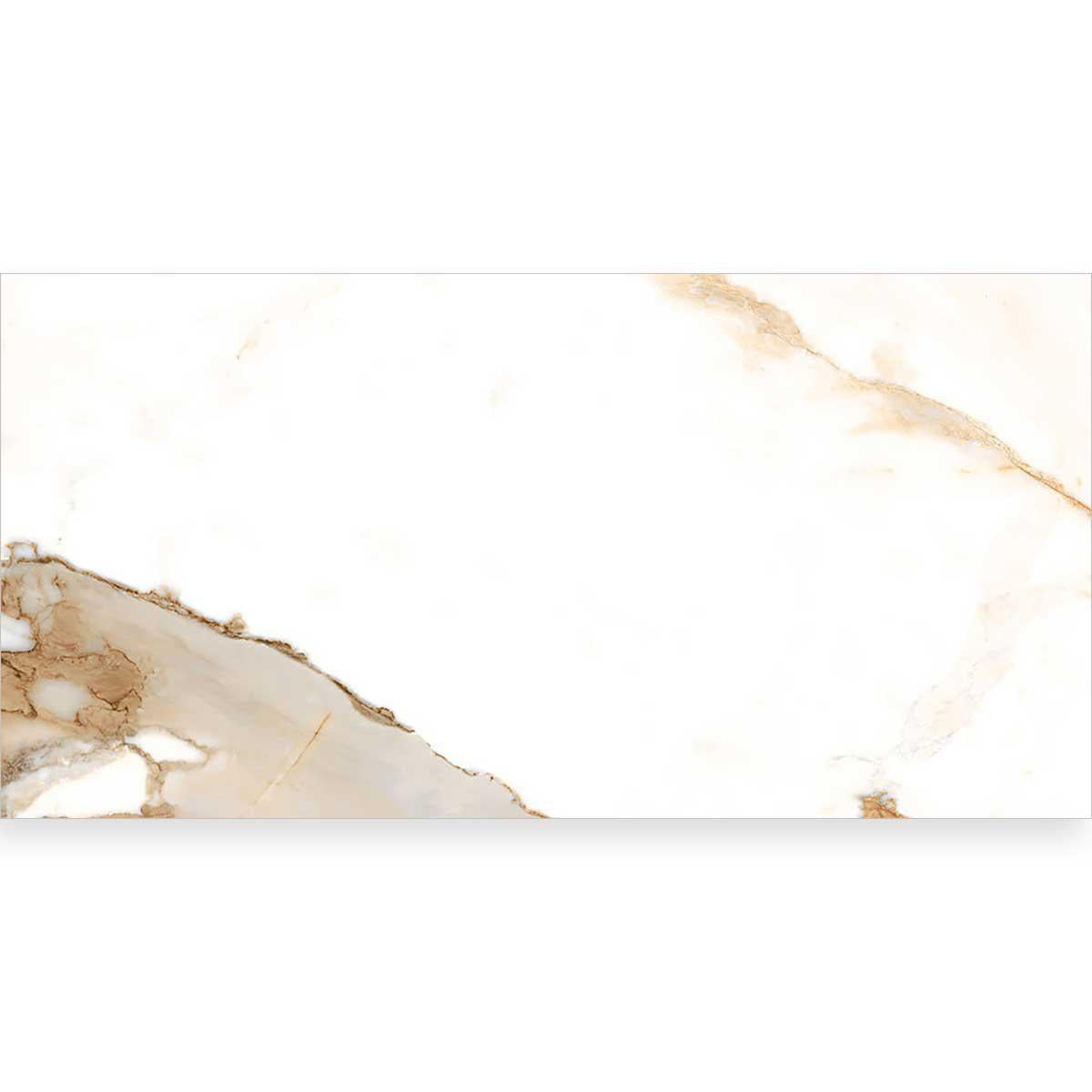 Rectangle Crash Beige 12x24 Matte Calacatta Porcelain Tile | Happy Floors