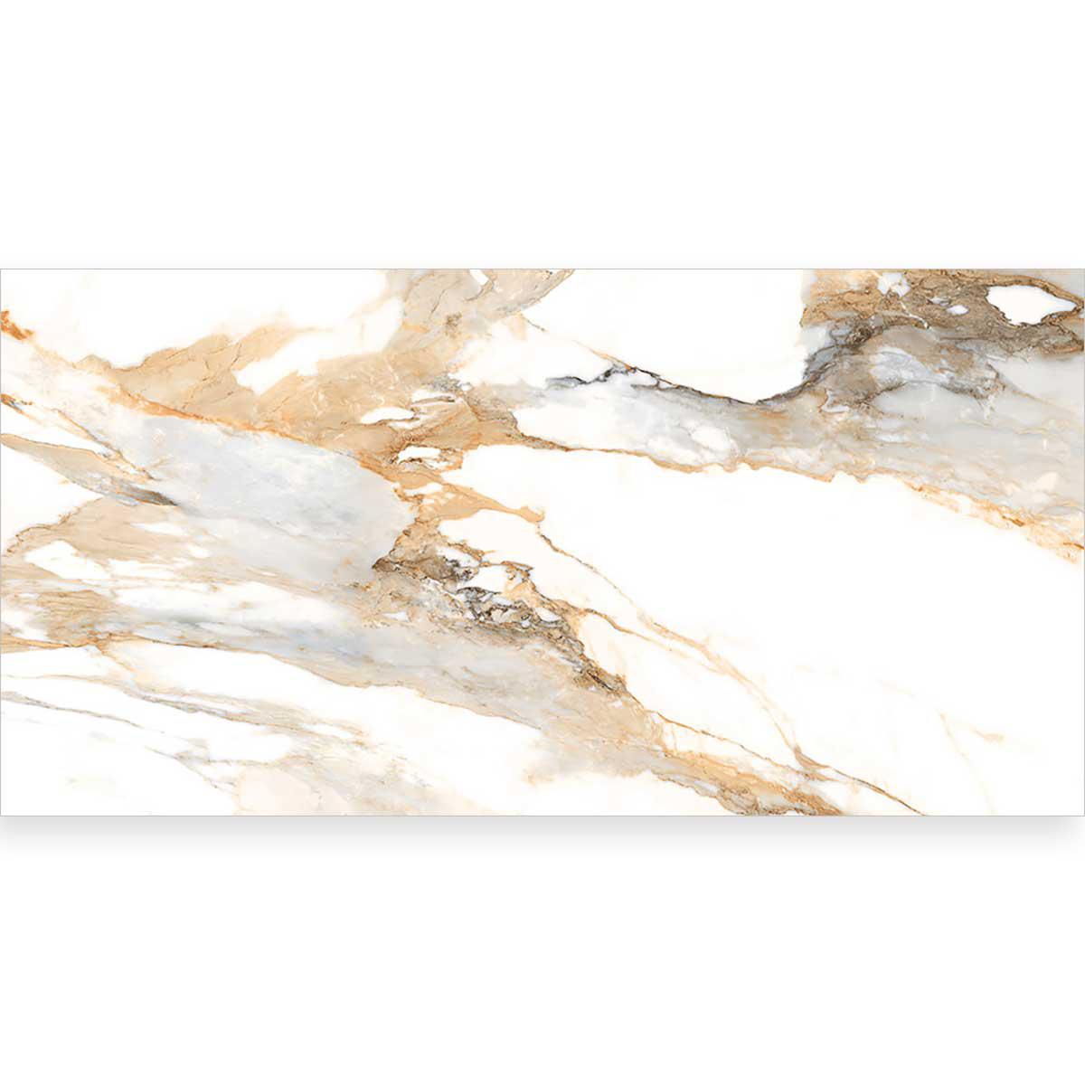 Rectangle Crash Beige 36x72 Matte Calacatta Porcelain Tile | Happy Floors