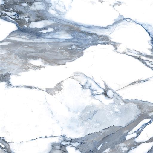 Square Crash Blue 48x48 Polished Porcelain Tile | Happy Floors