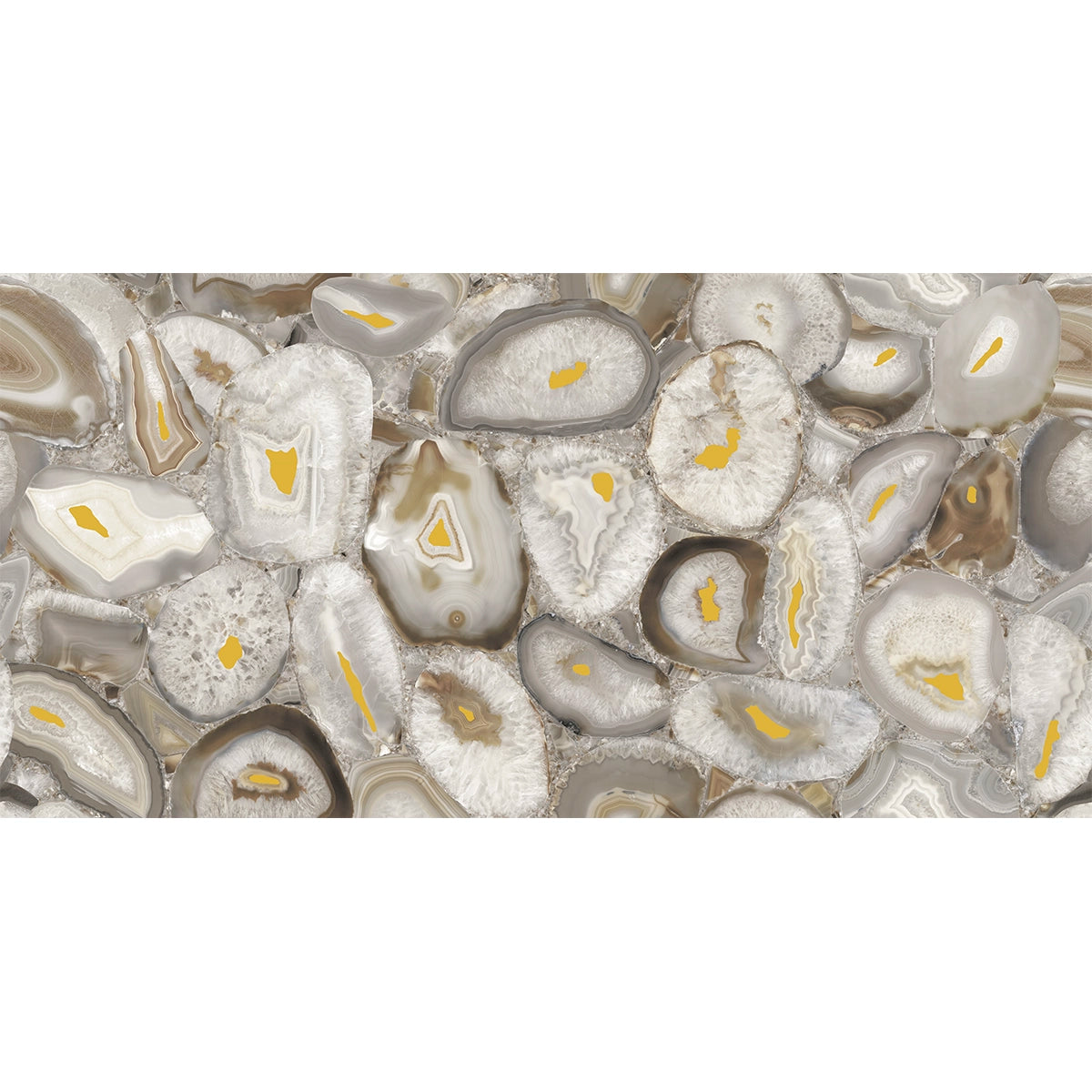 Preciosa Beige Geode and Gold Porcelain Tile | Accent Wall Decor | Tile ...