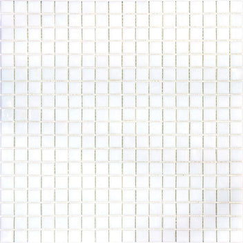 Bright White Squares Glass Pool Tile Sample Swatch | Free Shipping on ...