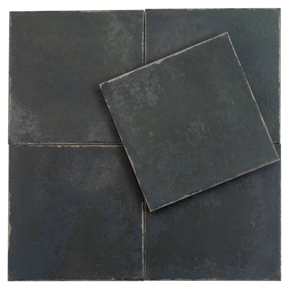 Ursa Black Square 7.87x7.87 Porcelain Tile | Spanish Tile for Floors, Walls