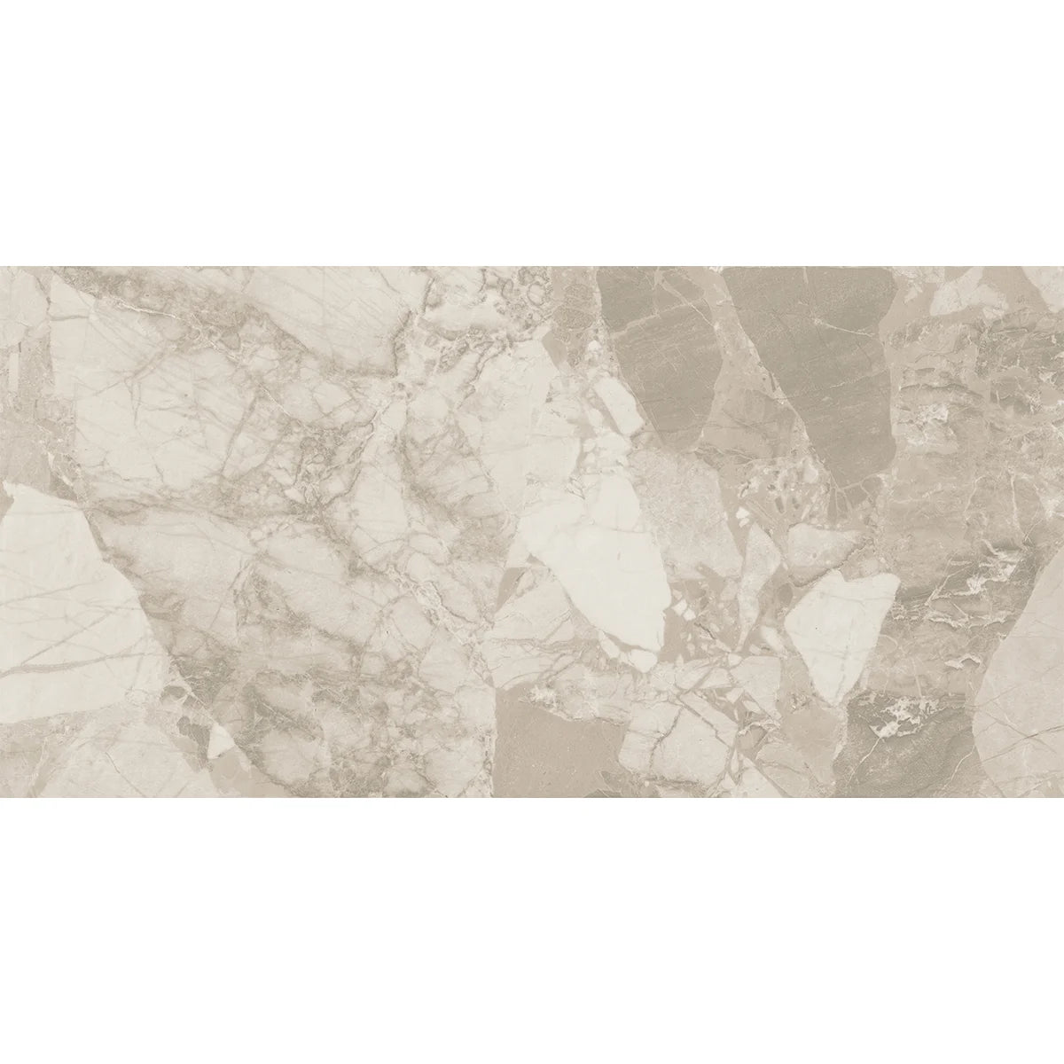 Ellis Cream Contemporary Stone Look Porcelain Tile 12X24 | Tile Club