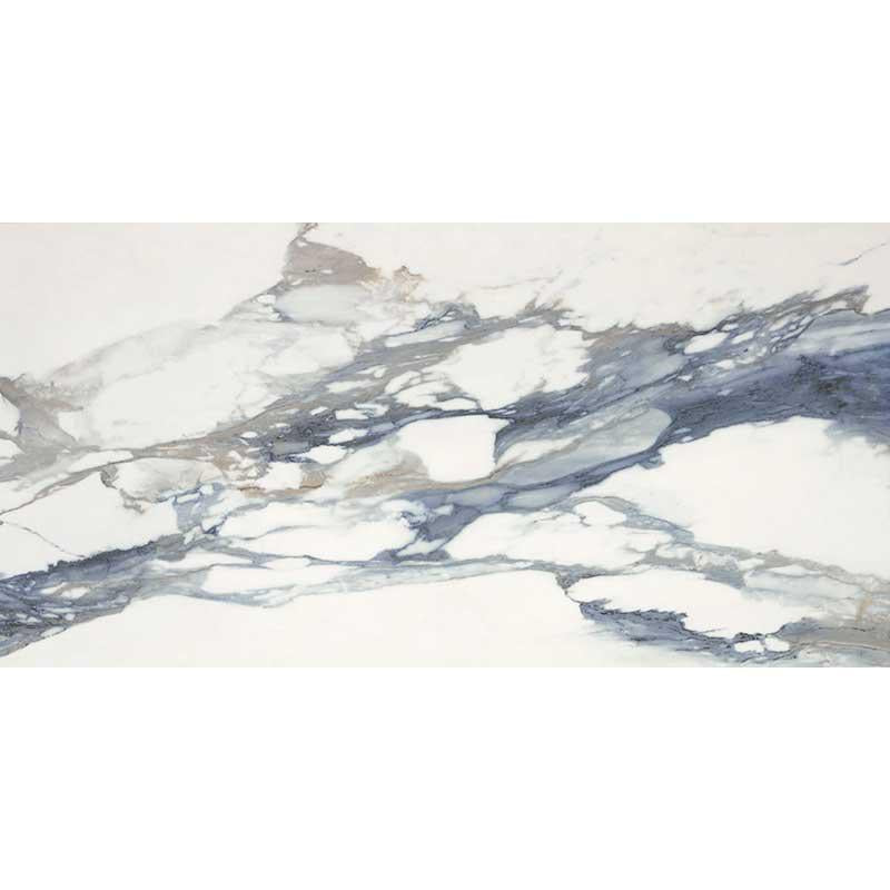 Emporio Calacatta Blue Marble Look Porcelain Tile 24x48 | Tile Club
