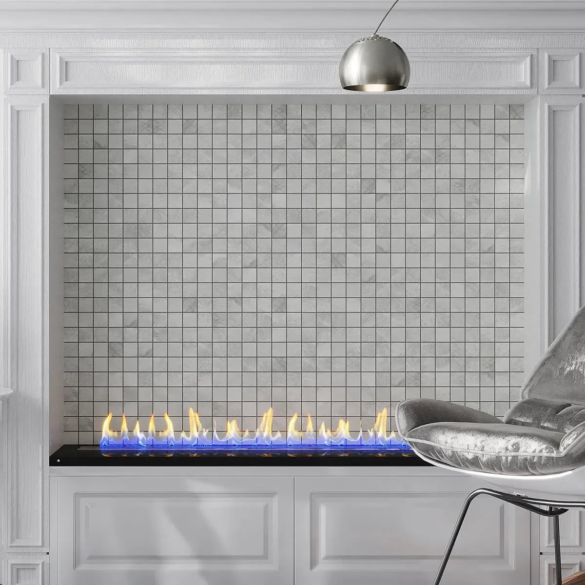 Erie Warm Gray Mosaic Tile 12”x12” | Tile Club