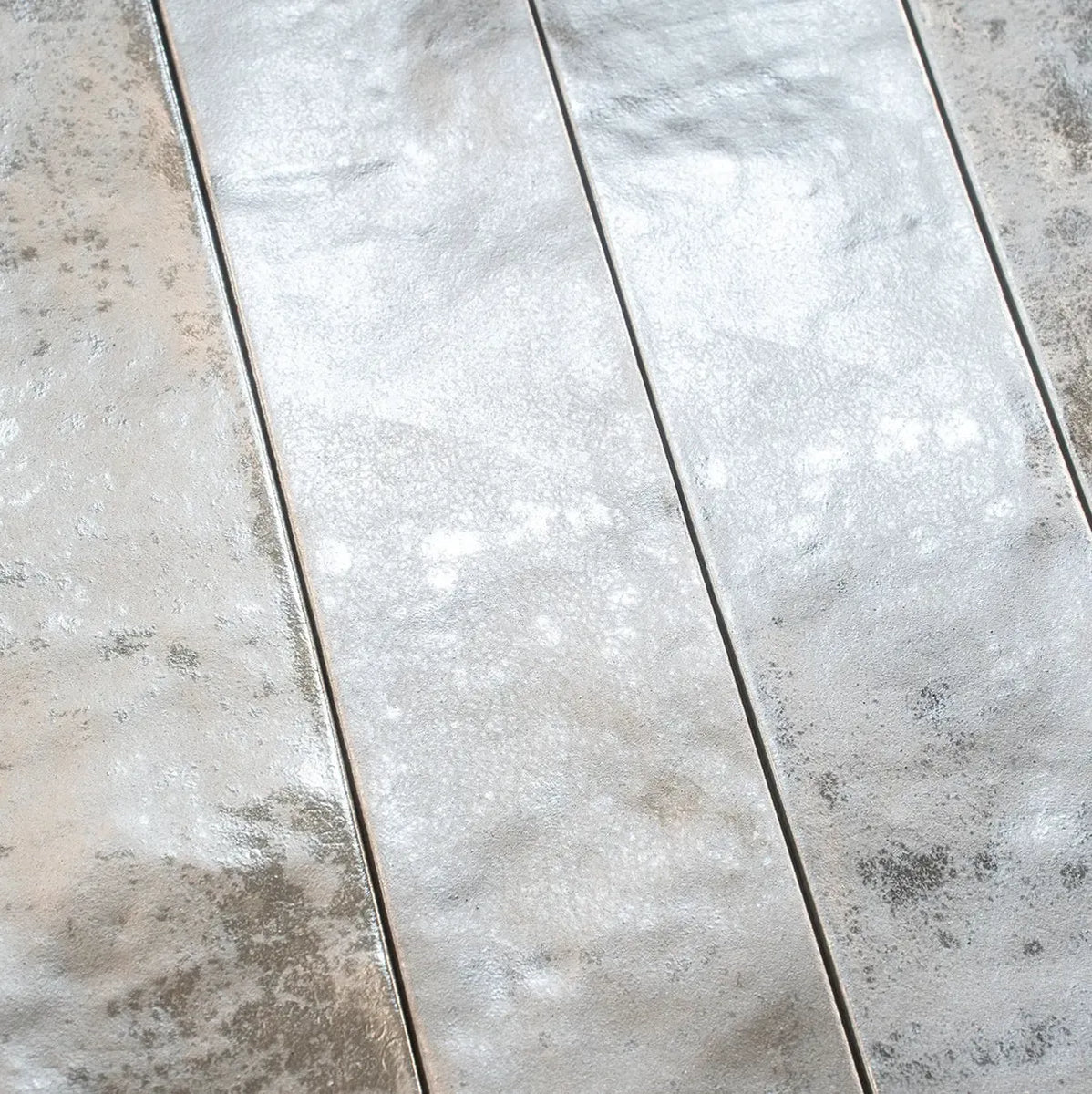 Molten Pewter Brick Ceramic Subway Tile for Modern Luxury Interiors