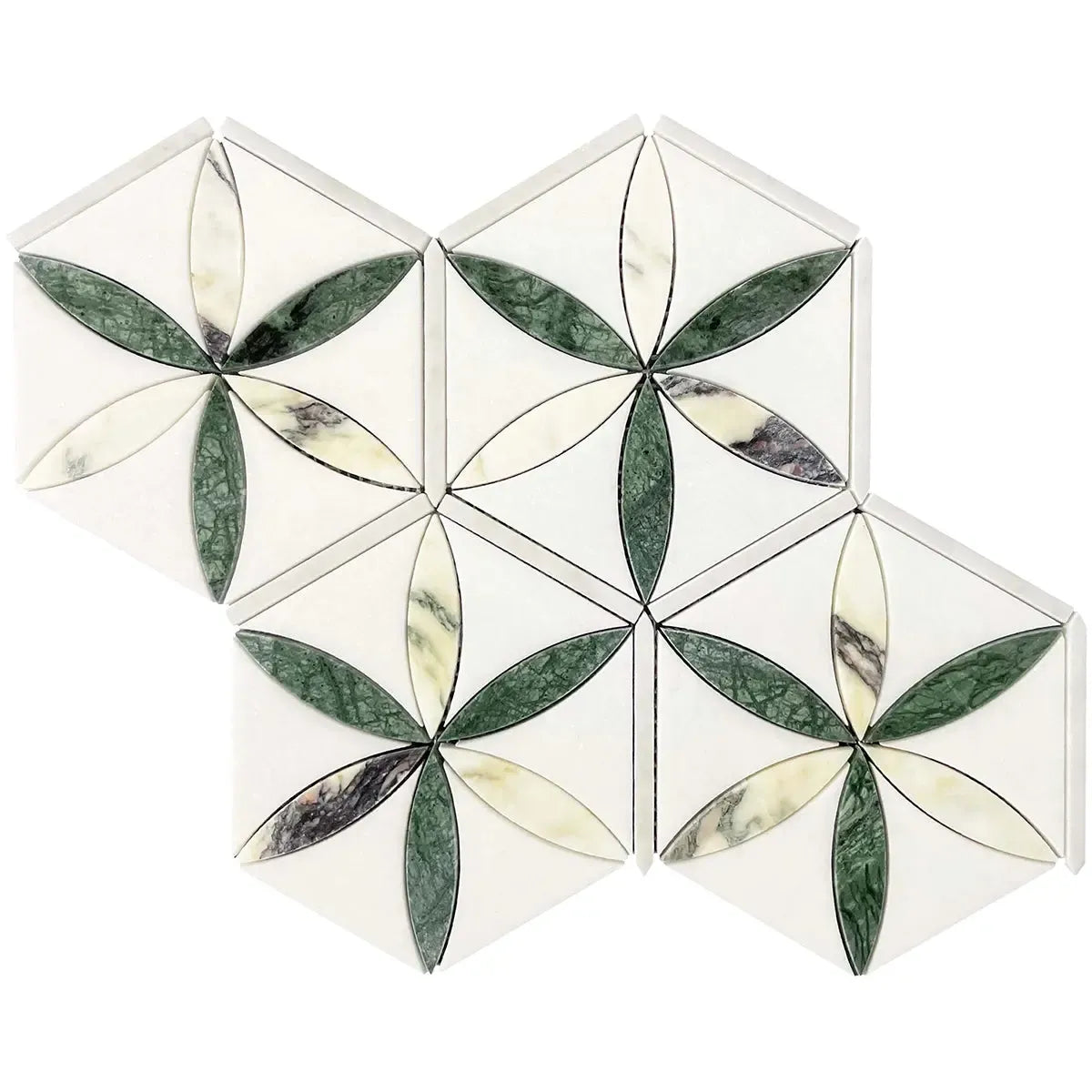 Geometria Marble Star Mosaic Tile | Tile Club