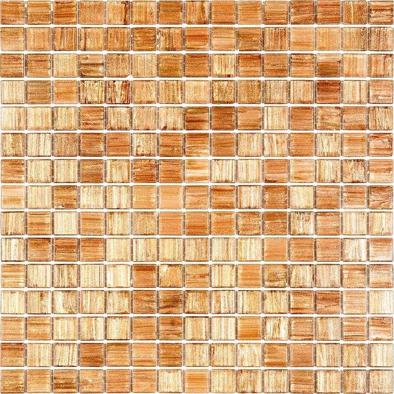 Copper Shimmer Mixed Squares Glass Pool Tile Sample Swatch | Free ...