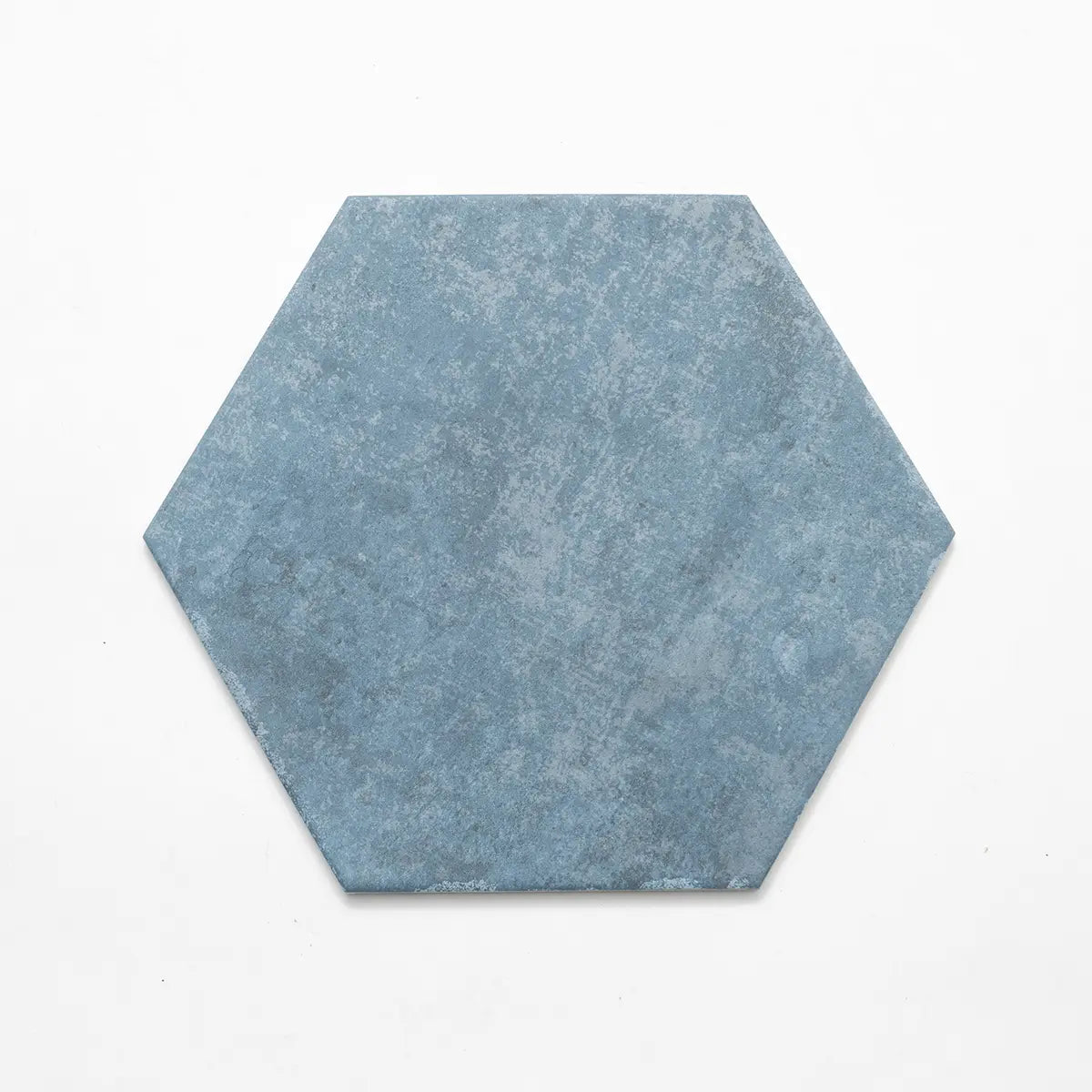 Portuguese Blue Porcelain Hexagon Tile | Colorful Backsplash, Bathroom