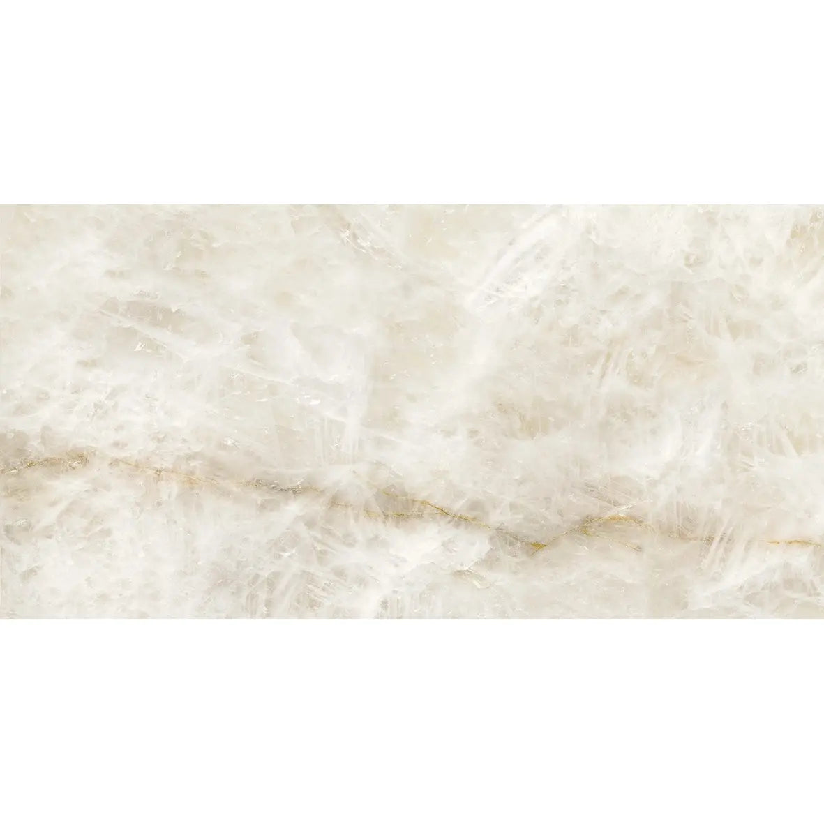 Emporio Quartz Cream 24x48 Porcelain Tile | Gem-Look Floors and Walls