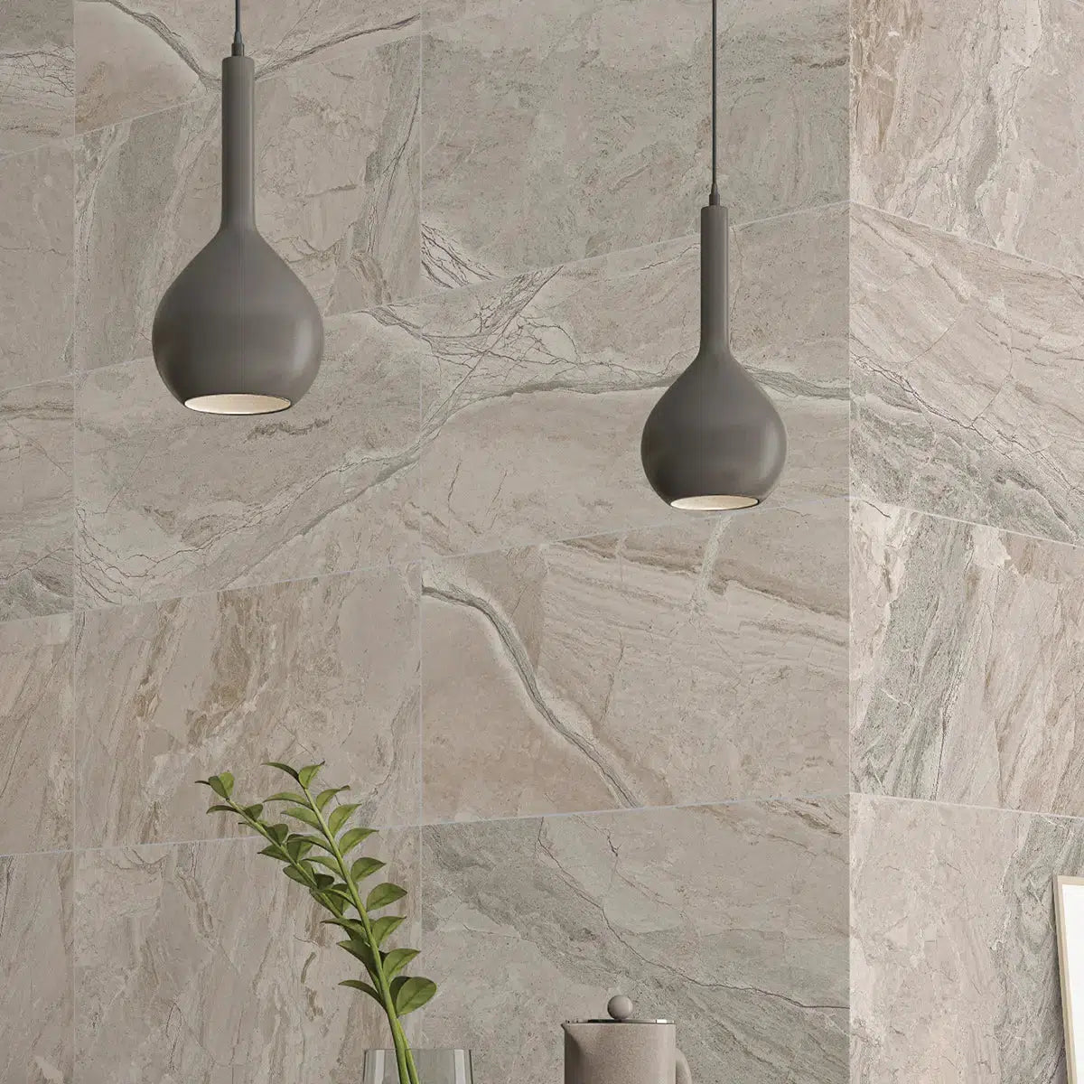 Emporio Earth Natural Large-Format Porcelain Tile 24x24 | Slab Tiles ...