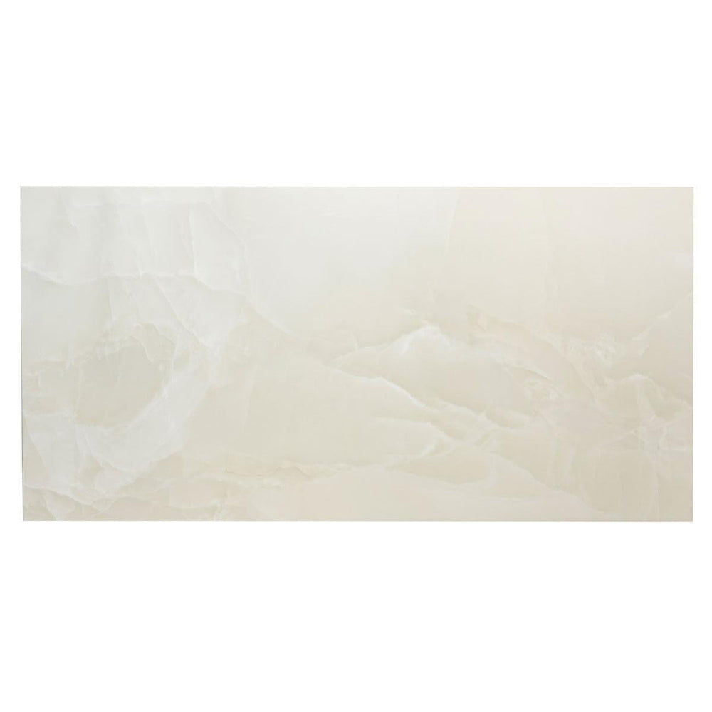 Emporio White Onyx 24x48 Porcelain| Large Format Floor Tile