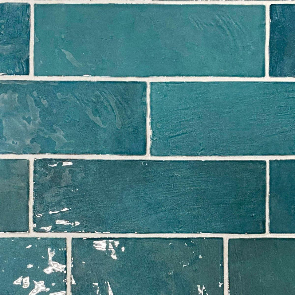 La Riviera Quetzal Ceramic Subway Tile 2.5x8" | Tile Club
