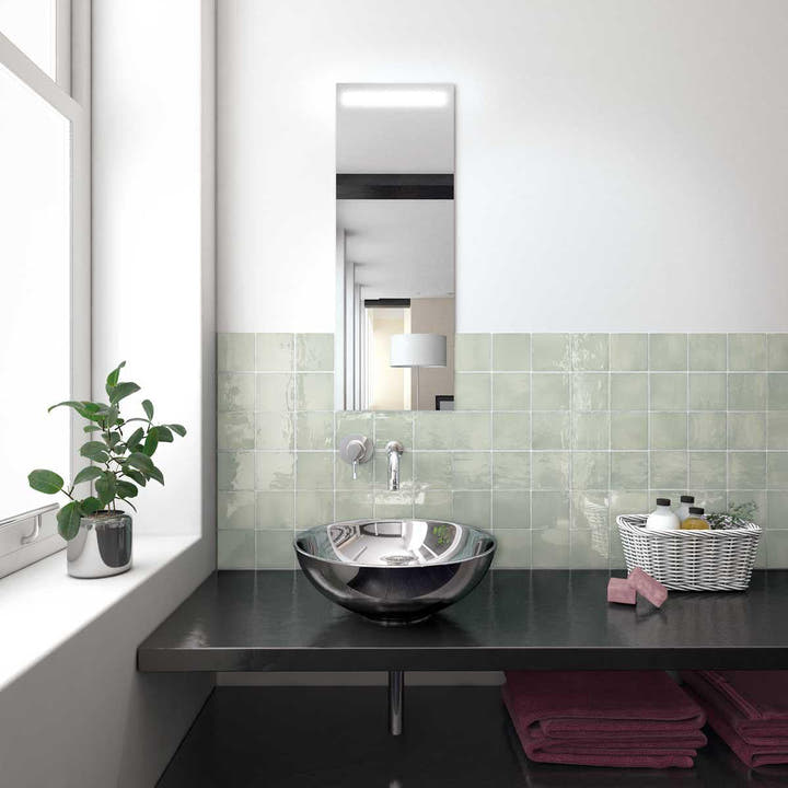 Lake Mint Ceramic Square Tile 4x4 | Tile Club