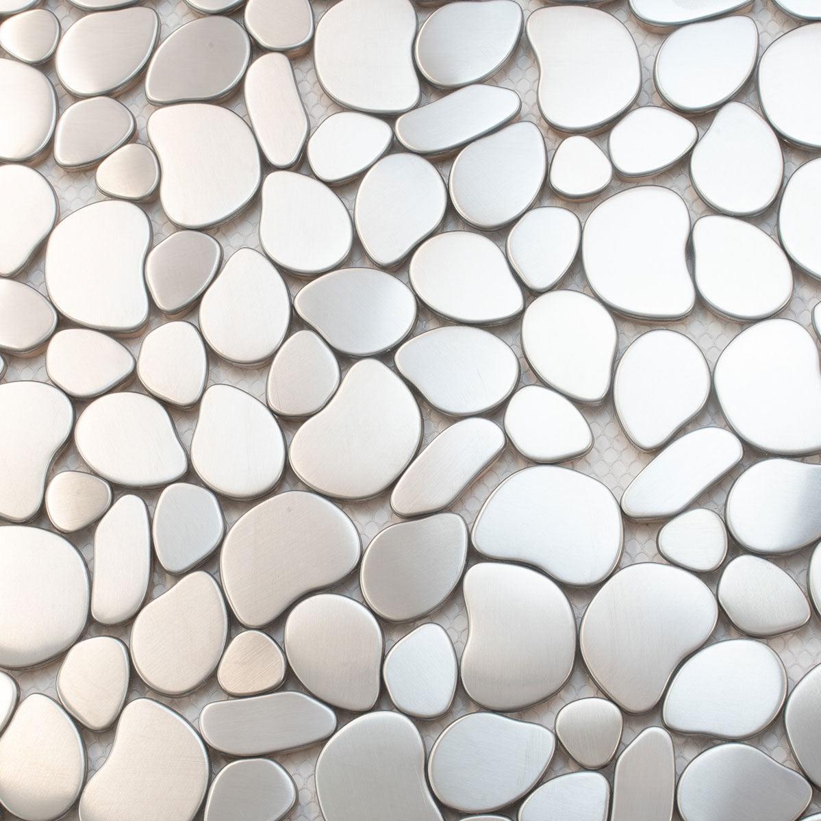 Stainless Steel Pebble Metal Mosaic Tile | Online Tile Store with Free ...