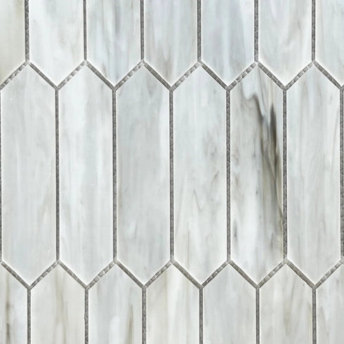 Beige Opal Picket Glass Mosaic | Shop glass subway tiles online