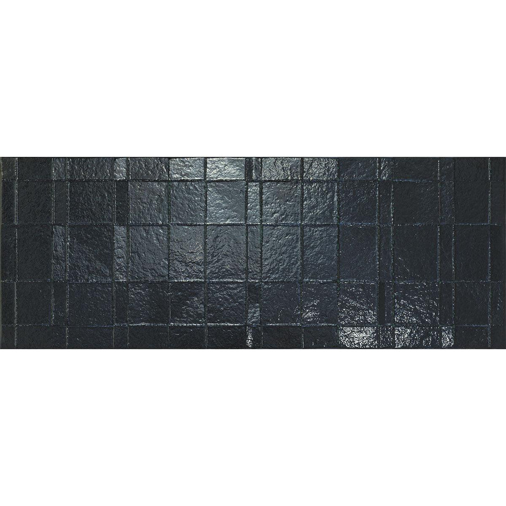 Elements Cobalt Frame Textured Ceramic Tile | Tile Club