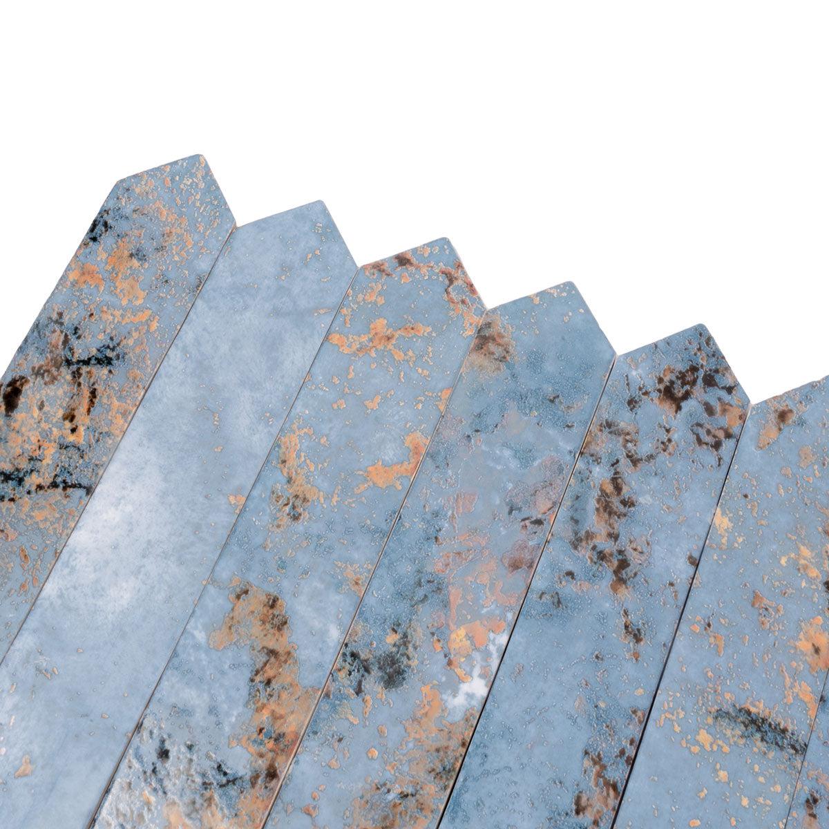 Picchetto Rustic Blue Ceramic Picket Tile | Tile Club