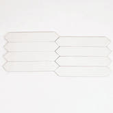 Picchetto White Matte Ceramic Picket Tile | Tile Club