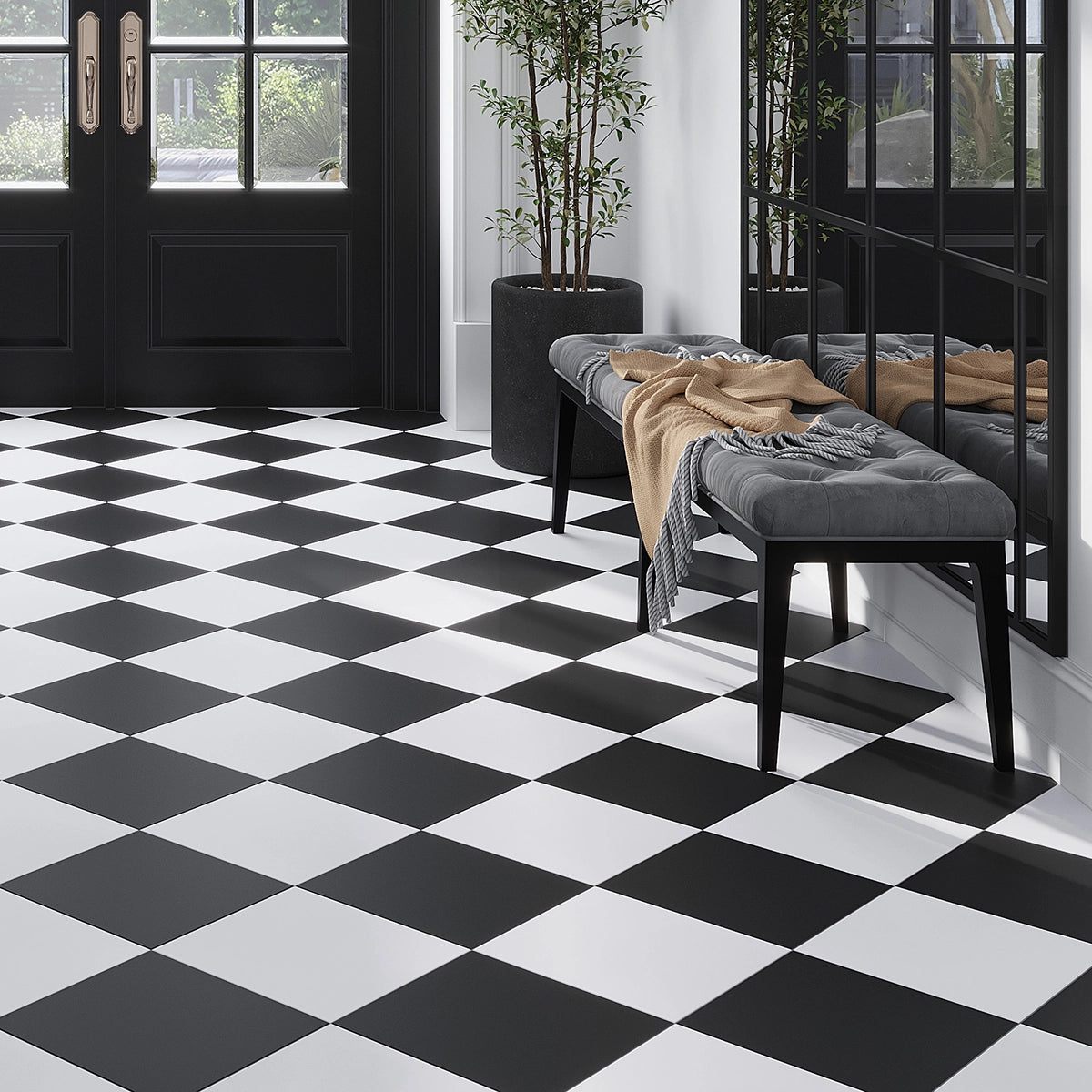 Duality White 12x12 Porcelain Tile | Tile Club