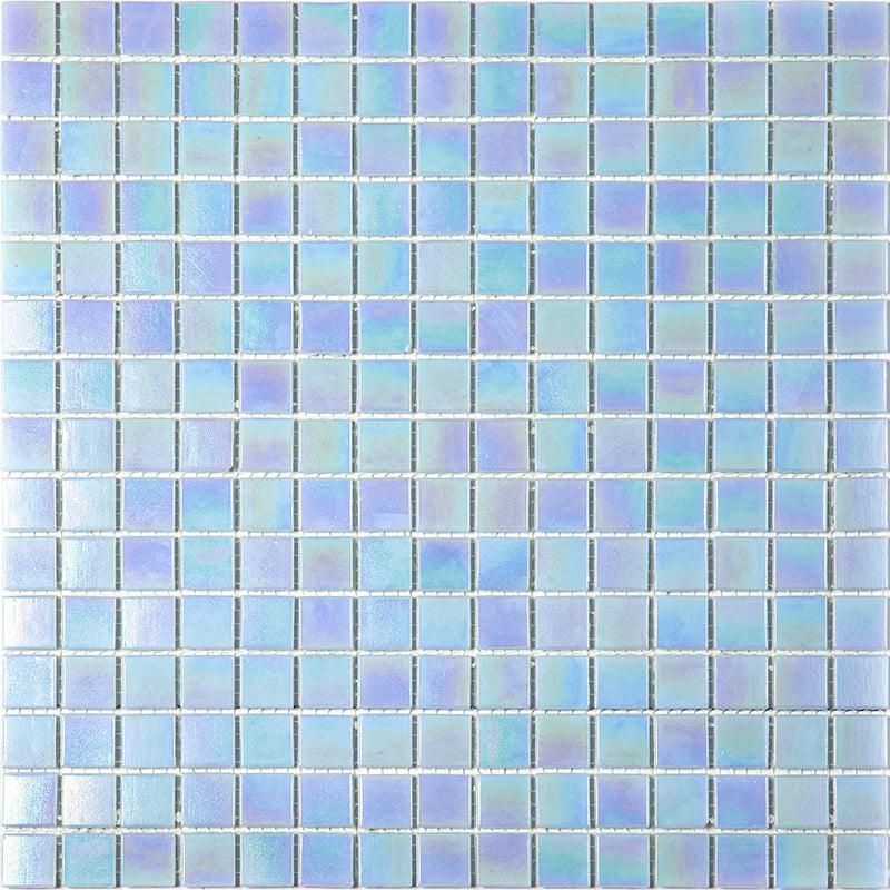 Pearly Powder Blue Squares Glass Pool Tile Sample Swatch | Free ...