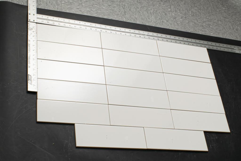 Polished White Ceramic Subway Wall Tile 4x12