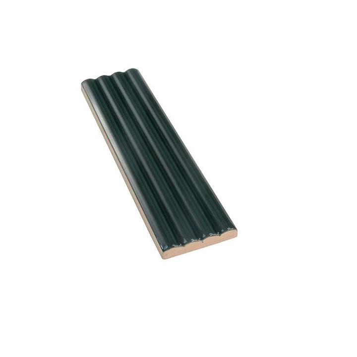 Groove Laurel Deco Gloss Ceramic Subway Tile | Tile Club