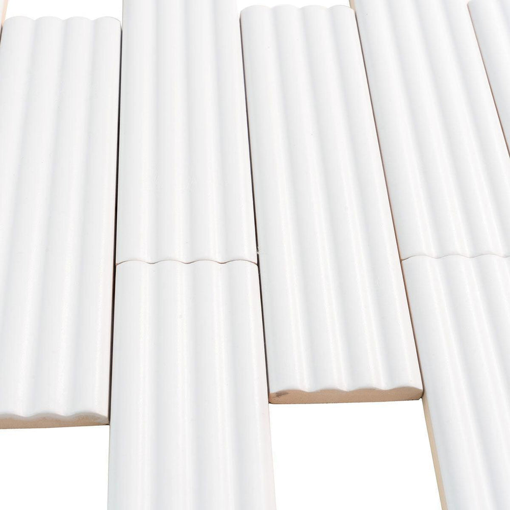 Groove White Deco Matte | Online Tile Store with Free Shipping on ...