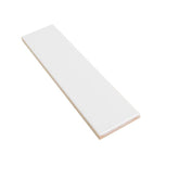 Groove White Matte Ceramic Subway Tile | Tile Club