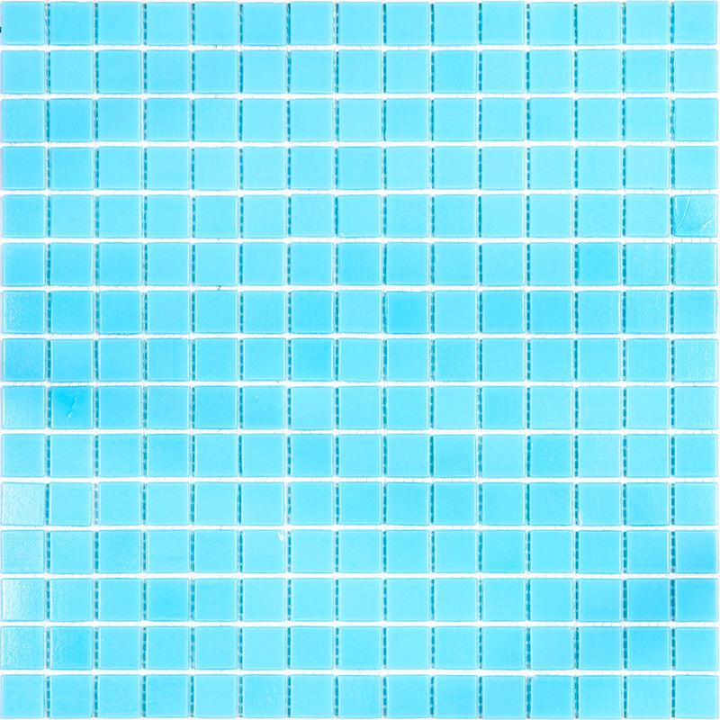 Baby Blue Squares Glass Pool Tile Sample Swatch | Free Shipping on Tile ...