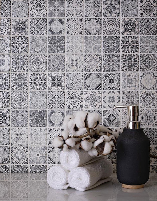 Spanish Grey Siesta Mosaic Tile