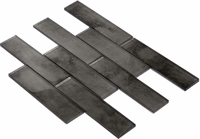 Stardust Suede 2X8 Glass Mosaic Tile | Tile Club